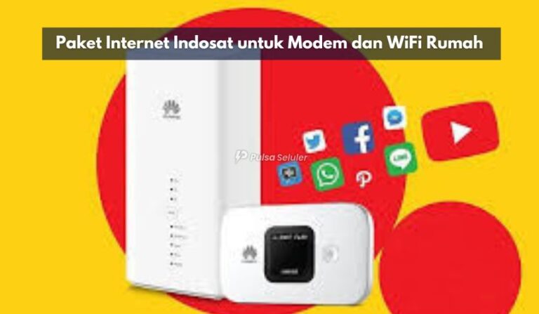 Paket Internet Indosat untuk Modem dan WiFi Rumah - Pulsa Seluler