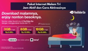 Paket Internet Malam Tri: Jam Aktif dan Cara Aktivasinya - Pulsa Seluler